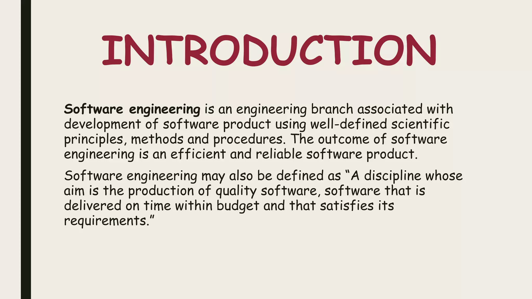 introduction to software enginering | PPT