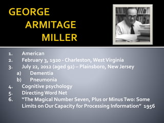 Magic Number 7 | PPTX