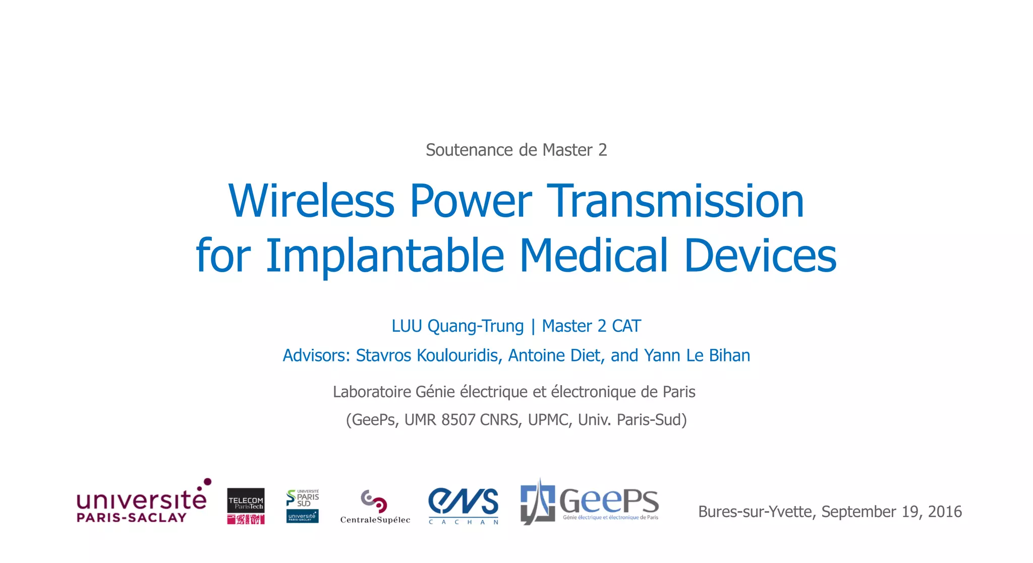 Wireless Power Transmission for Implantable Medical Devices | PDF