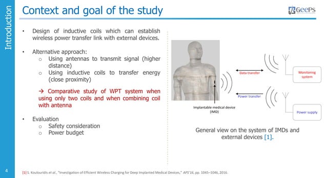 Wireless Power Transmission for Implantable Medical Devices | PPT