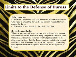 COMPARE AND CONTRAST THE DEFENSE OF DURESS IN MALAYSIA, UK AND ...