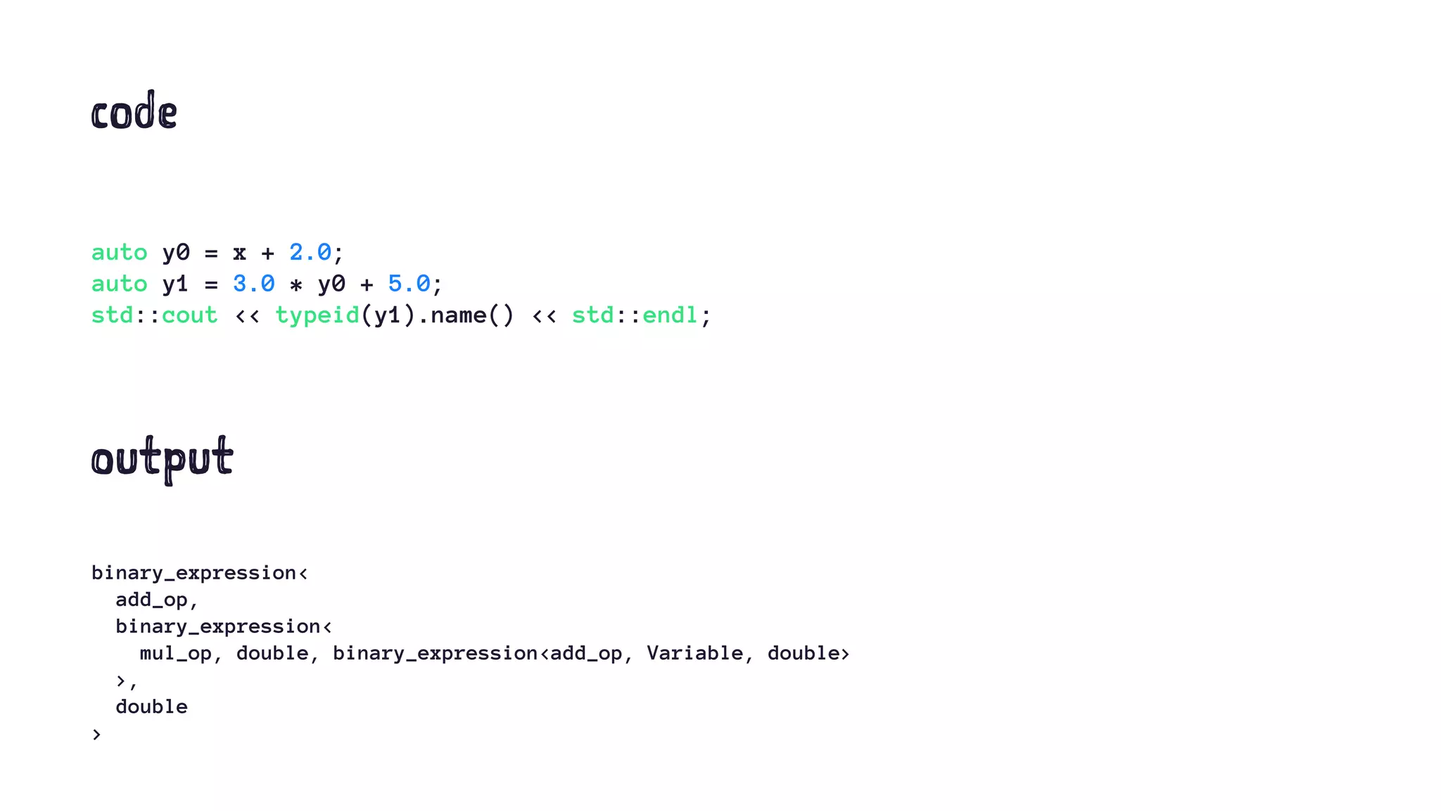 C++ Expression Templateを使って式をコンパイル時に微分 | PDF