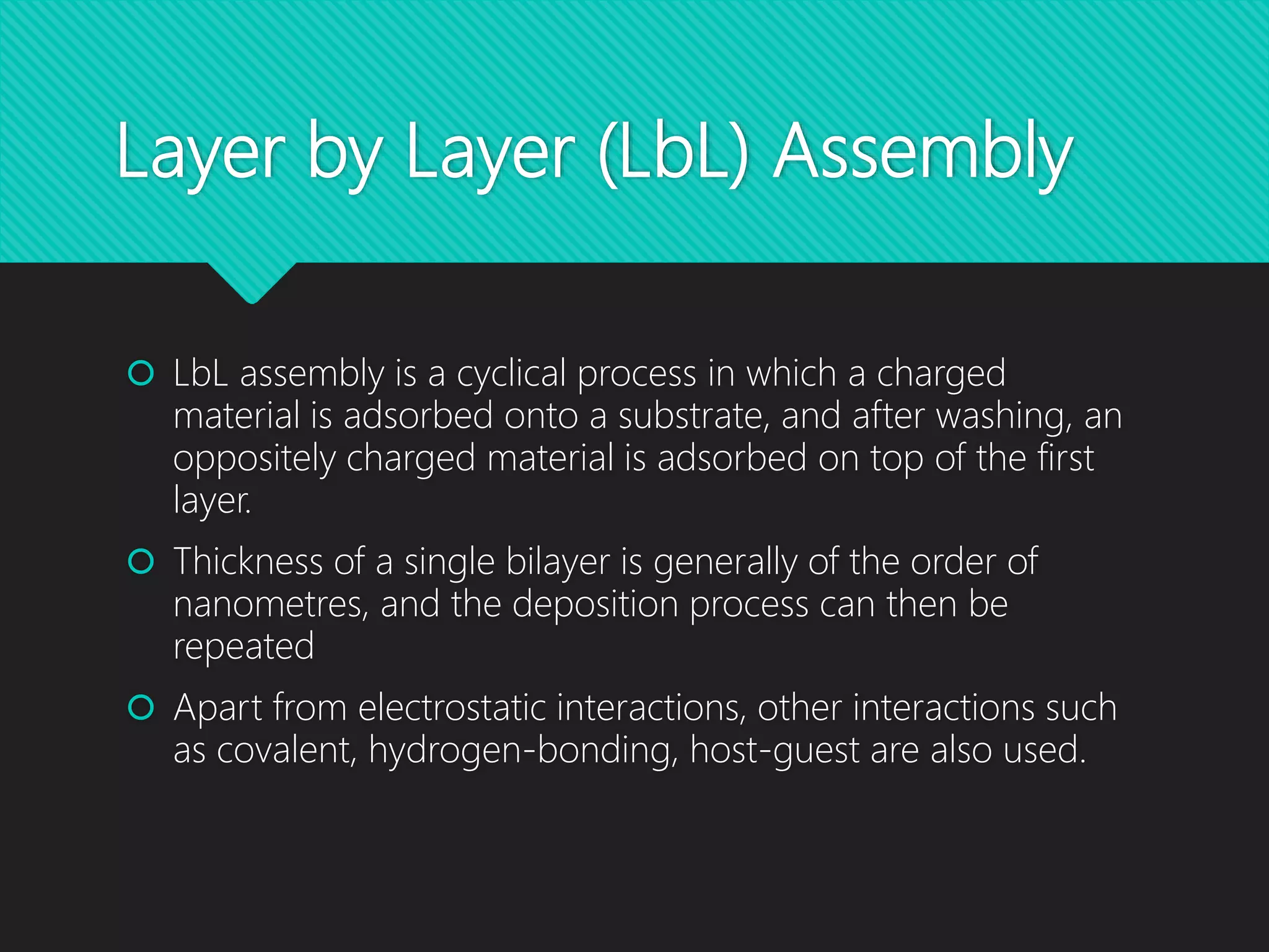 Layer by Layer Nanofilm Assembly | PPTX