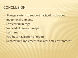 Signage System for the navigation of robots. | PPT