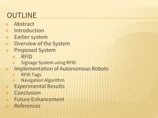 Signage System for the navigation of robots. | PPT