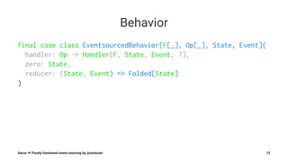 Aecor. Purely functional event sourcing | PPT