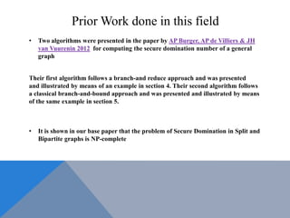 Secure Domination in graphs | PPTX