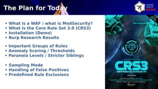 Introducing the OWASP ModSecurity Core Rule Set | PDF