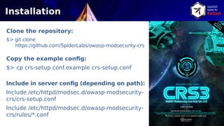 Introducing the OWASP ModSecurity Core Rule Set | PDF