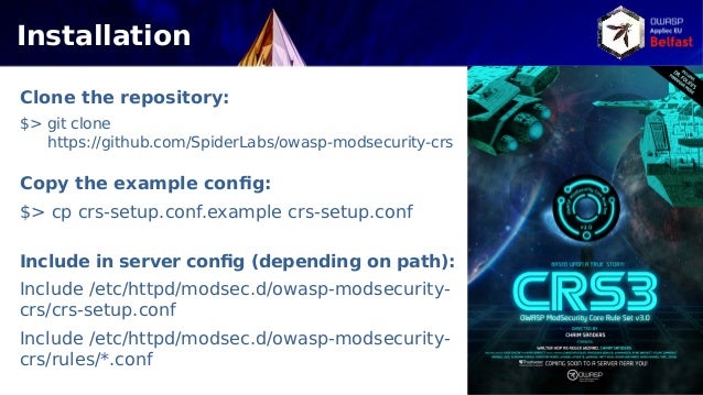 Introducing The Owasp Modsecurity Core Rule Set