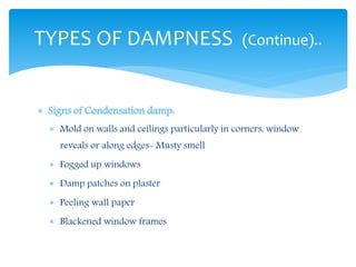 dampness in structure by umar khan | PPTX