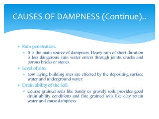 dampness in structure by umar khan | PPTX