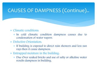 dampness in structure by umar khan | PPTX