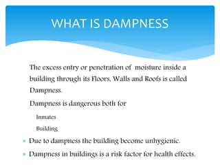 dampness in structure by umar khan | PPTX