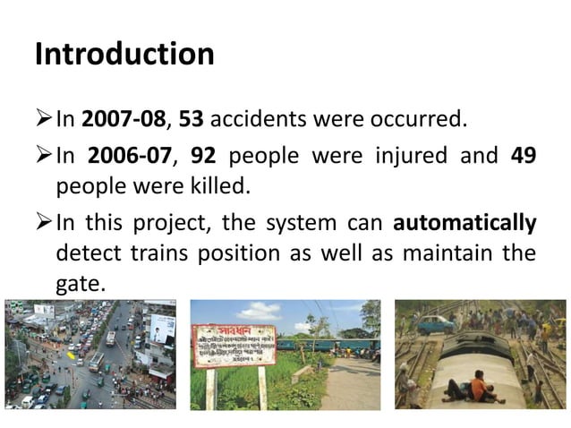 Presentation on Design and Development of Automatic Level-Crossing Gate Control by Using ...