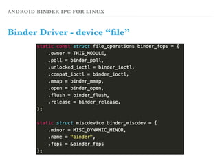 Android Binder IPC for Linux | PDF