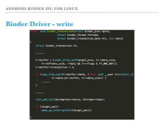 Android Binder IPC for Linux | PDF