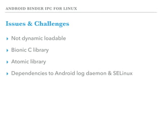 Android Binder IPC for Linux | PDF
