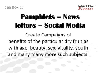 Marketing Ideas for a Dry Fruit Brand | PDF