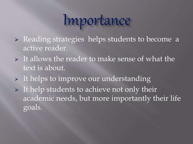 reading strategies | PPTX | Education