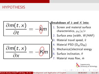 Development and application of coupled discrete and continuum models in solid particles ...