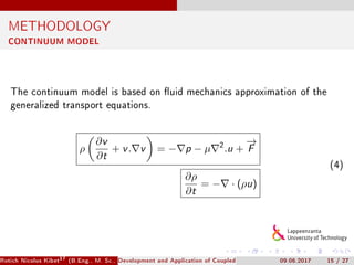 Development and application of coupled discrete and continuum models in solid particles ...