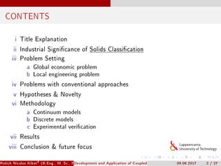 Development and application of coupled discrete and continuum models in solid particles ...