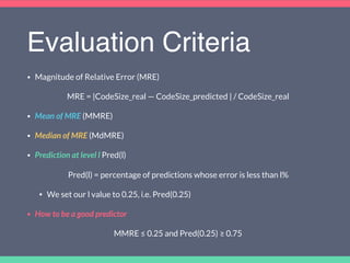 COSMIC Functional Measurement of Mobile Applications and Code Size Estimation | PPT