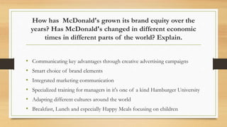 McDonald's Mini Case Analysis | PPT