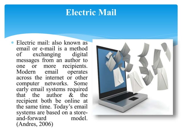 Evolution of Communication | PPTX | Email | Internet
