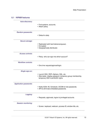 Hitachi ID Identity and Access Management Suite | PDF