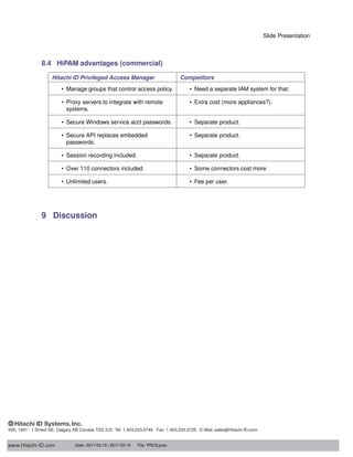 Hitachi ID Identity and Access Management Suite | PDF