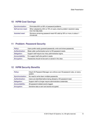 Hitachi ID Password Manager | PDF