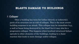 Impacts of blasts on buildings | PPTX
