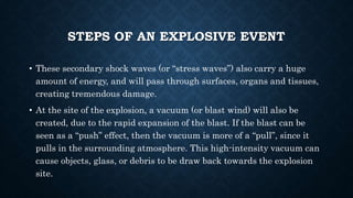 Impacts of blasts on buildings | PPTX
