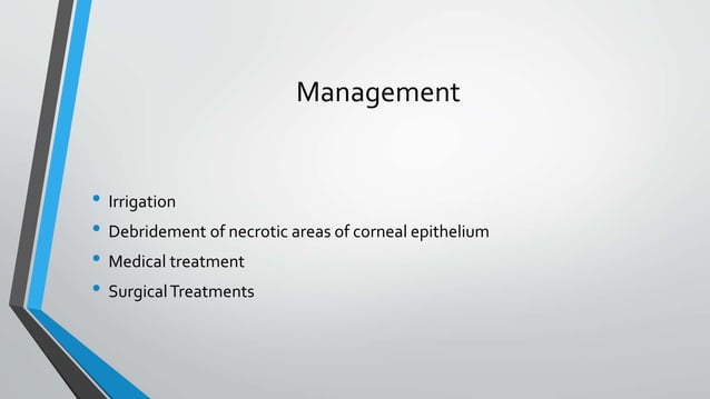chemical eye injuries, approach and management | PPTX | Eye and Vision ...