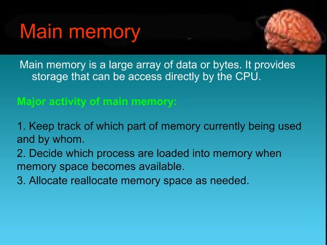 Memory Presentation | PPT
