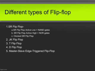Flip Flop - Digital electronics | PPT