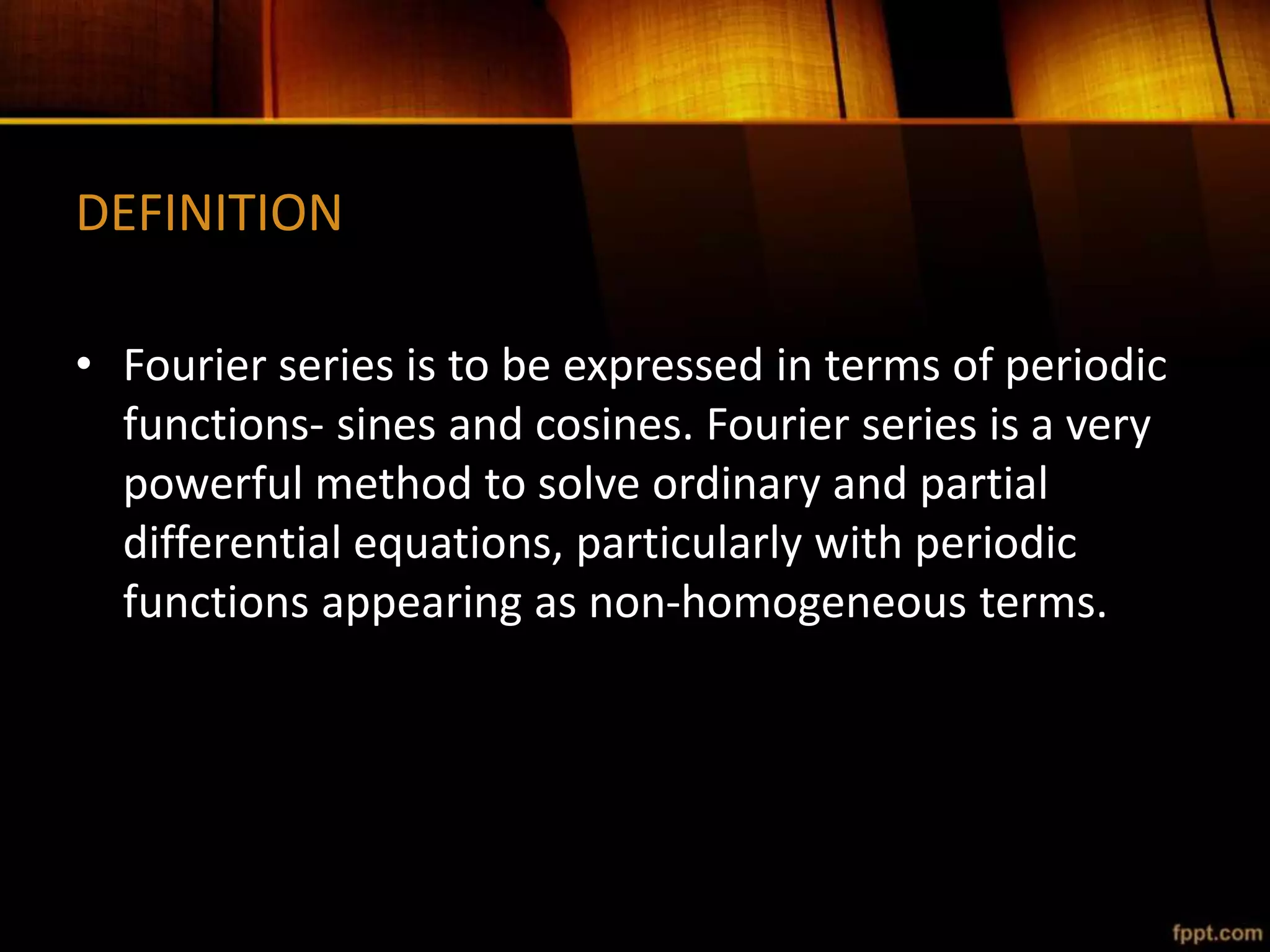 Fourier Series - Engineering Mathematics | PPTX