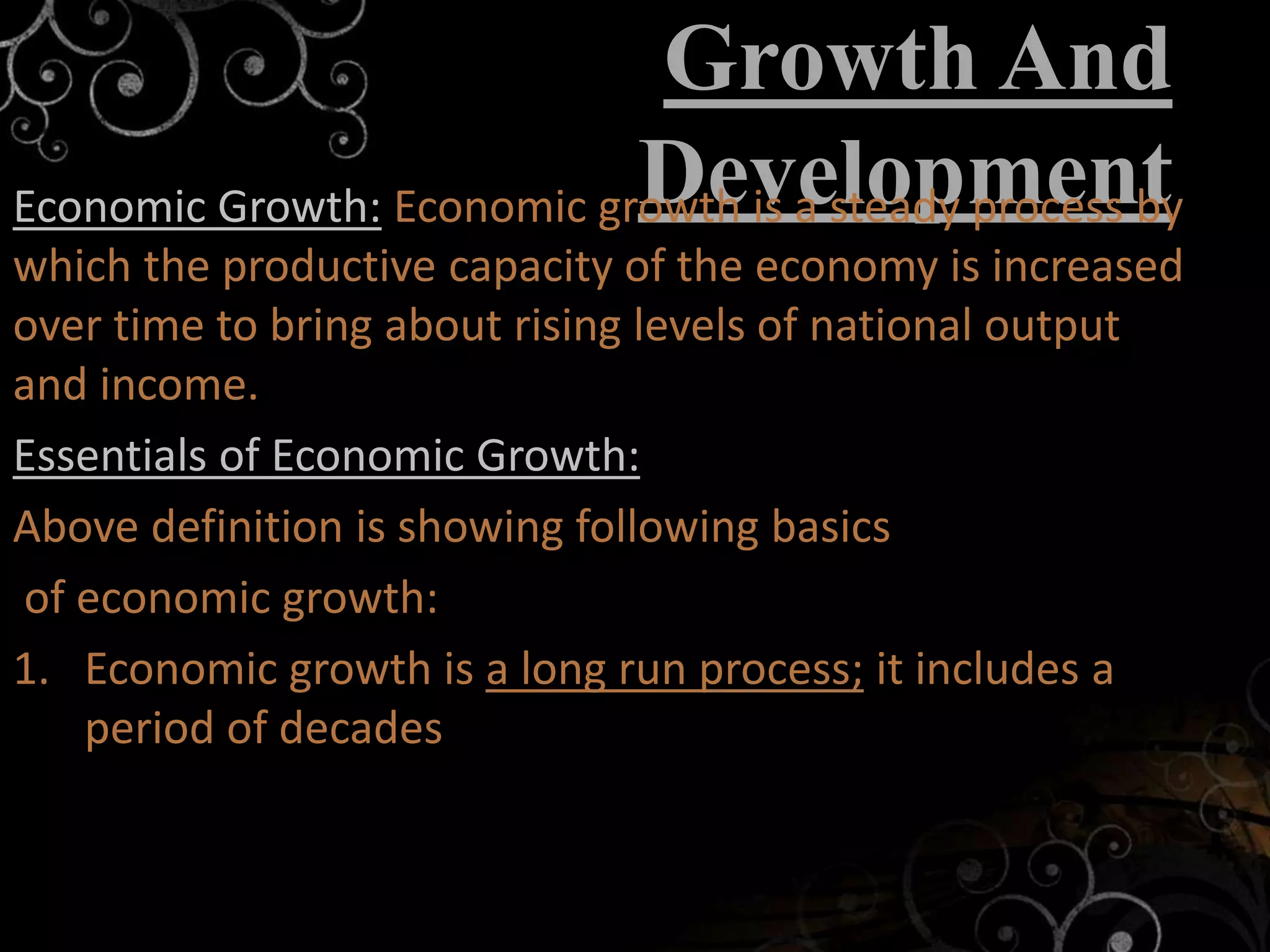 Difference Between Economic Growth and Development | PPTX