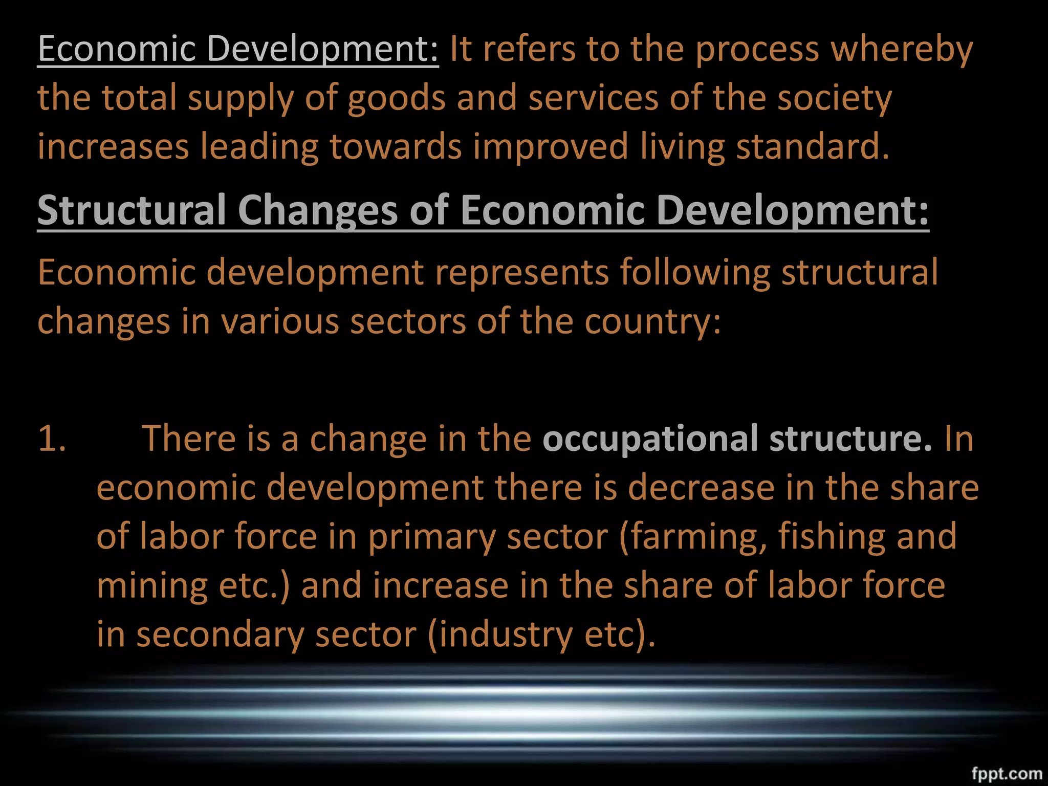 Difference Between Economic Growth and Development | PPTX