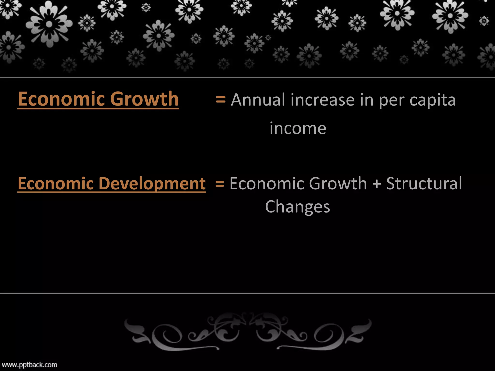 Difference Between Economic Growth and Development | PPTX