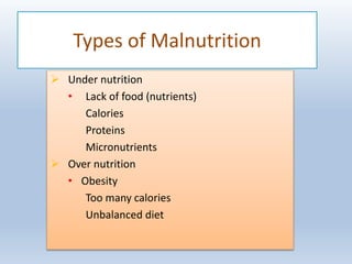 Malnutrition | PPTX