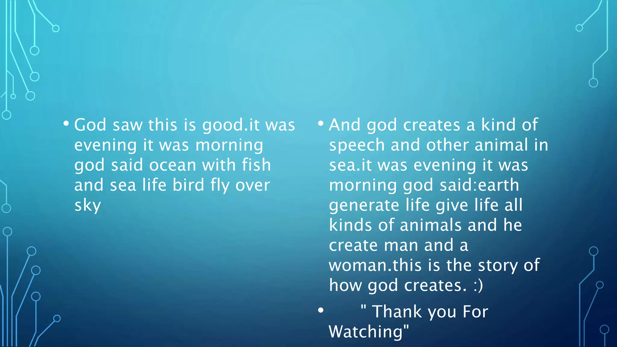 The creation story | PPT