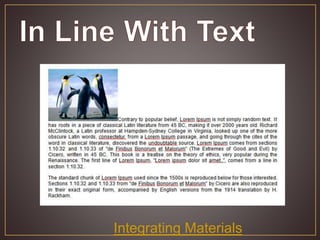 Empowerment Technology: Integrating Materials (MS Word) | PPTX