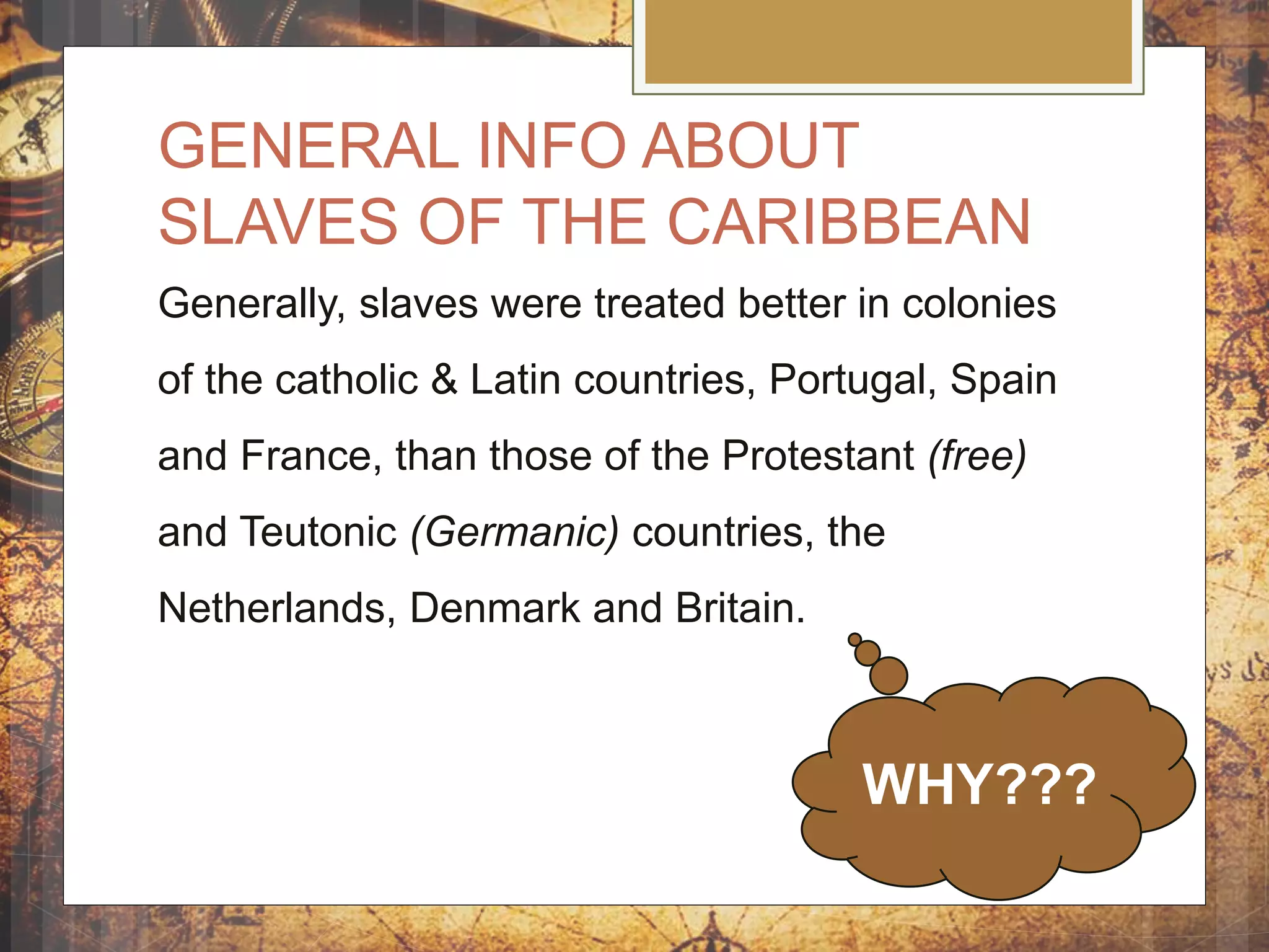 Slavery in the Caribbean | PPTX