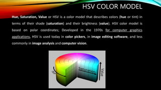 "Color model" Slide for Computer Graphics Presentation | PPTX