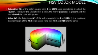 "Color model" Slide for Computer Graphics Presentation | PPTX