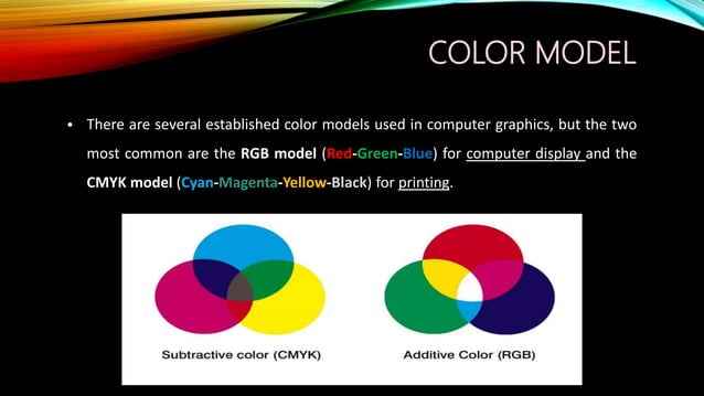 "Color model" Slide for Computer Graphics Presentation | PPTX ...
