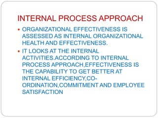 organizational effectiveness | PPTX